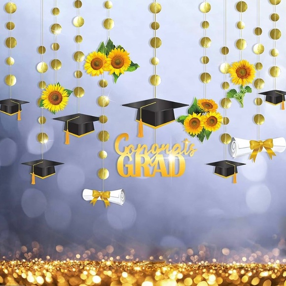 Party Supplies | Sunflower Graduation Party Decoration Kit A Set Of Two ...